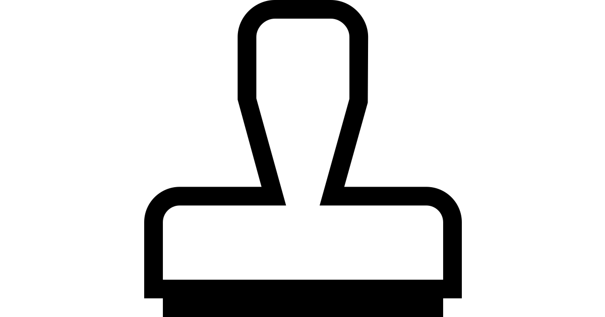 Stamp free vector icon - Iconbolt