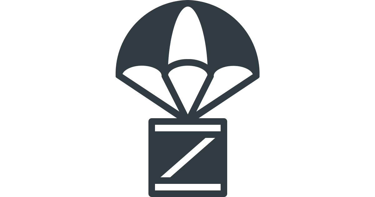 Shipping delivery box drop free vector icon - Iconbolt