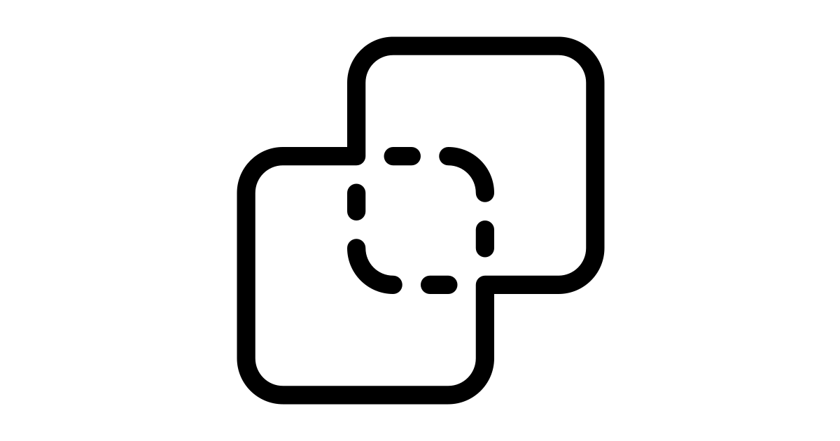 Intersect free vector icon - Iconbolt