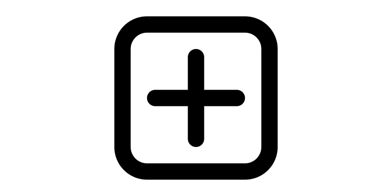 Plus Icon Black