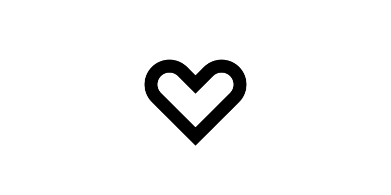 Small Black Heart Icon